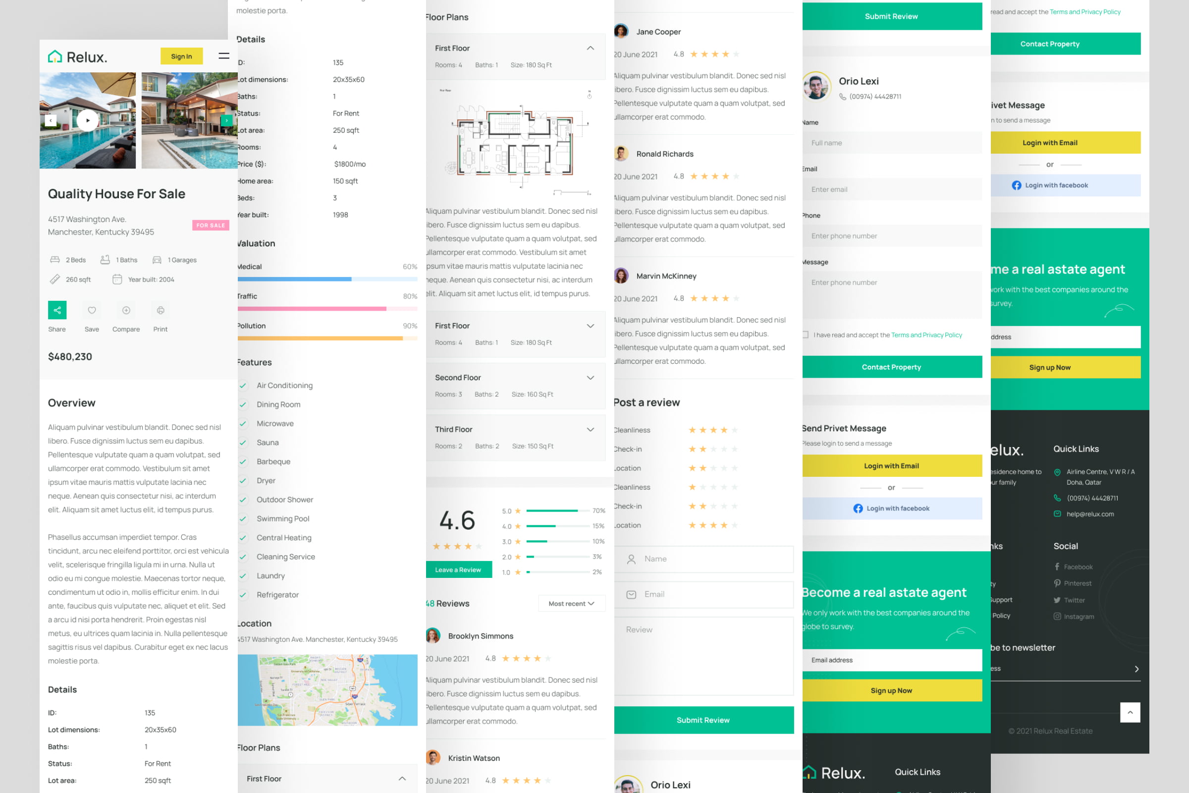 Relux - Innovative Real Estate Web Design by Rethink Lab